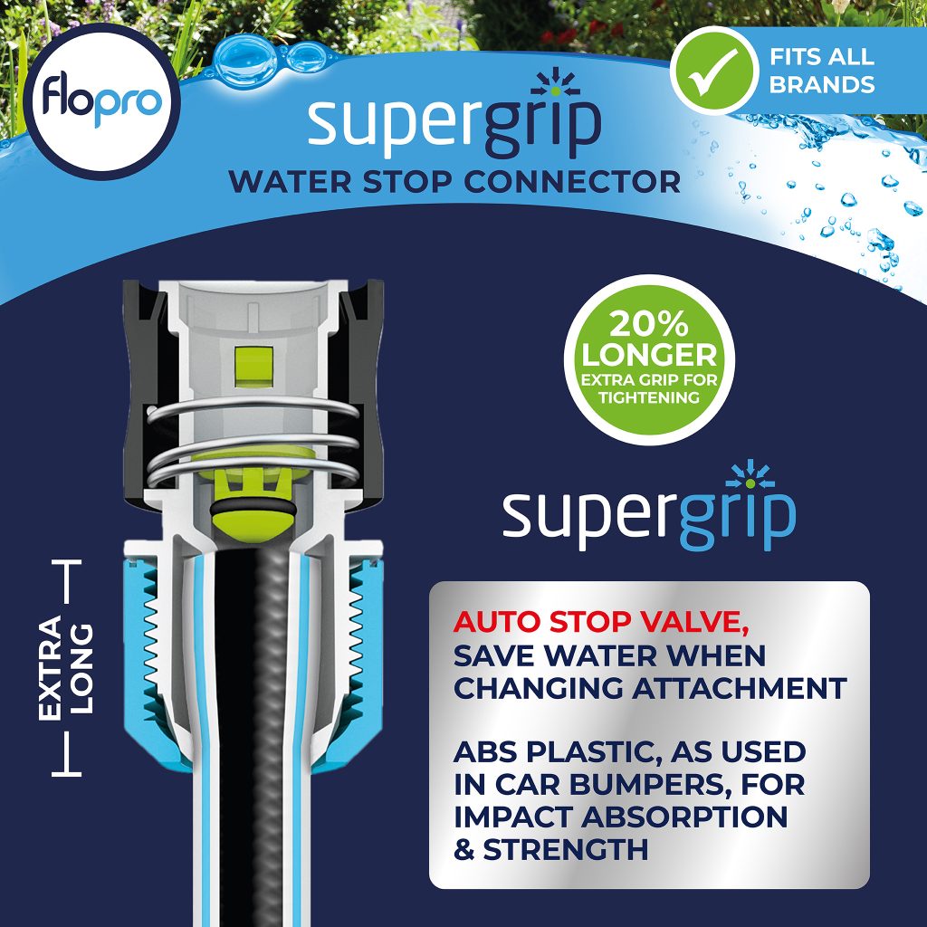 Flopro Supergrip Waterstop Connector - Watering - Garden Health