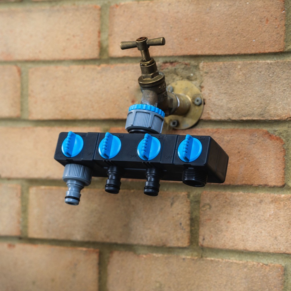 Flopro Four Way Tap Connector - Watering - Garden Health