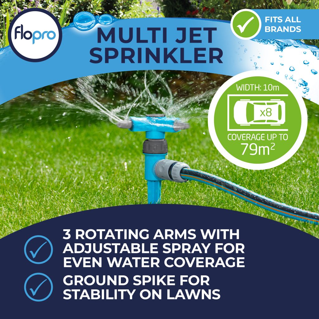 Flopro Multi Jet Rotating Sprinkler - Watering Products - Garden Health