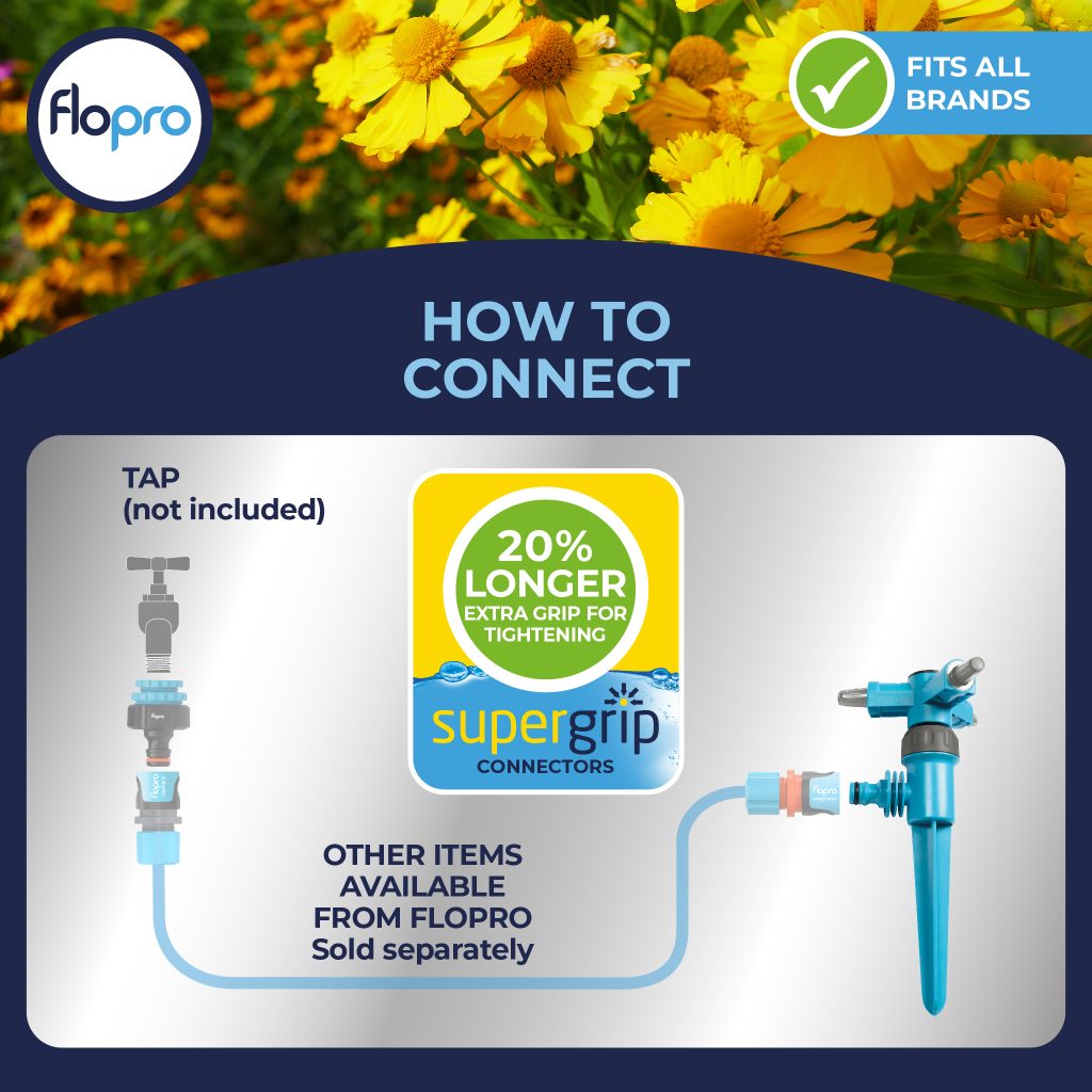 Flopro Multi Jet Rotating Sprinkler - Watering Products - Garden Health