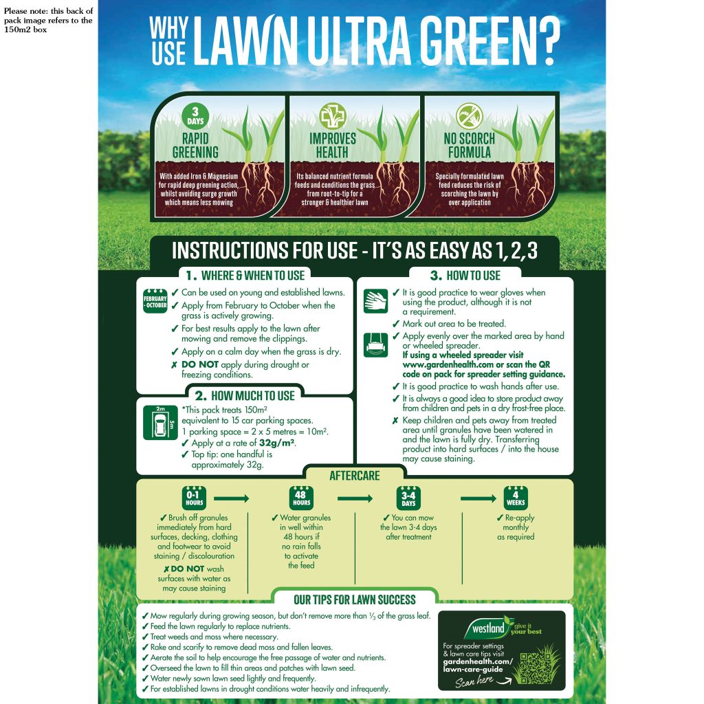Westland Ultra Green Feed & Conditioner - Lawn Care - Garden Health